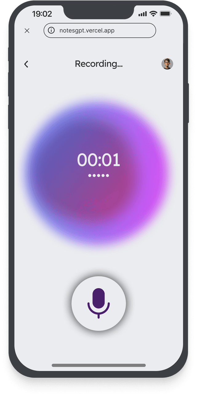 notesGPT - Take notes with your voice